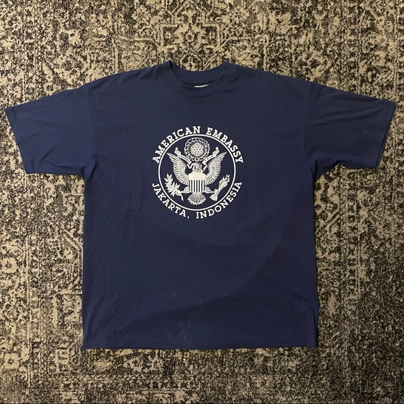 Hanes | Shirts | Vintage American Embassy Singlestitched Tee Xxl | Poshmark